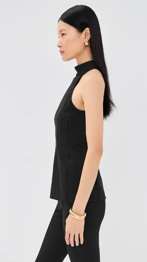 Veronica Beard Johanne Mock Neck Top