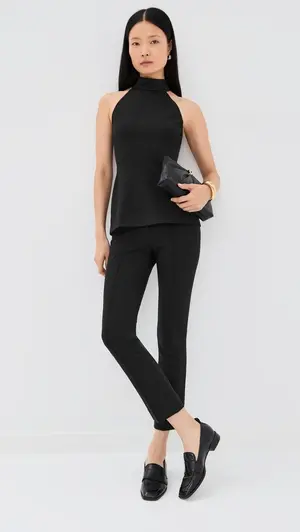 Veronica Beard Johanne Mock Neck Top