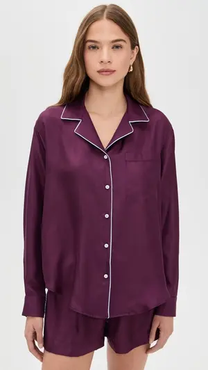 Comme Si Notched Collar Shirt