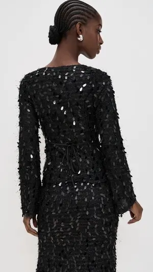 BAILEY ROSE Sequin Embellished Blouse