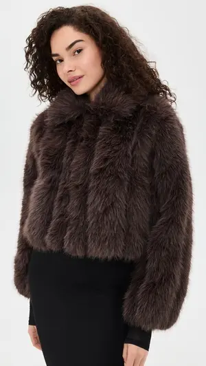 Line & Dot Jax Faux Fur Jacket