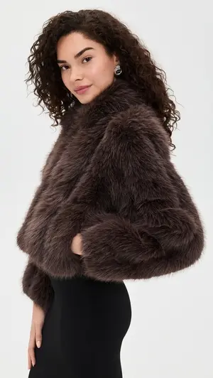Line & Dot Jax Faux Fur Jacket
