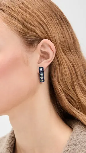 ELSIE FRIEDA Spray Coated Linear Post Earrings