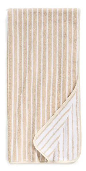 WEEZIE Patterned Signature Bath Towel - Parker Sand