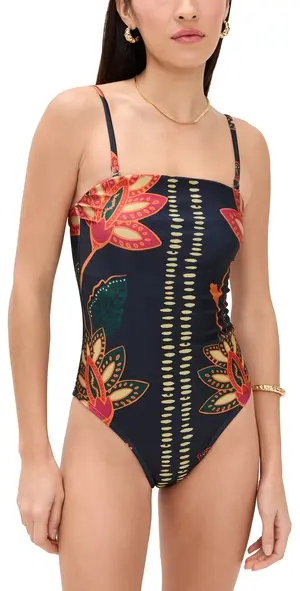 DIARRABLU Nyra Floral Print One Piece - Razu Navy