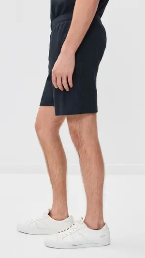 Vince Seersucker Knit Shorts