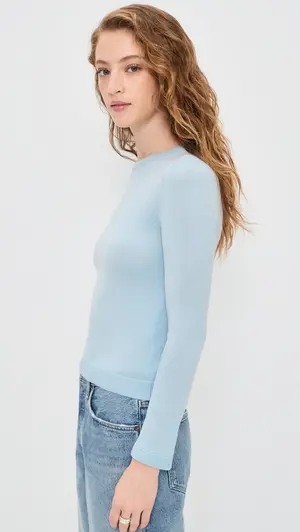 Alice + Olivia Porla Collared Sweater - Carolina Blue