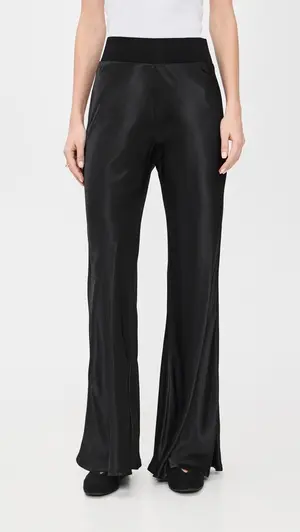 Enza Costa Bias Cut Satin Pants