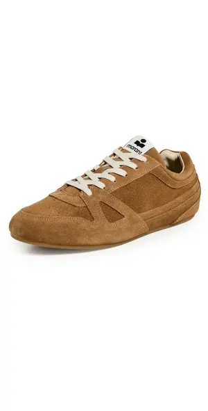 Isabel Marant Sennyh Suede Low Sneakers - Cognac