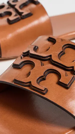 Tory Burch Ines Flat Slides - Tan
