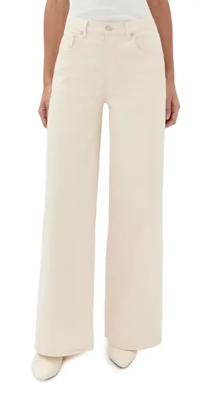 TWP Tiny Dancer Wide Leg Jeans - Natural