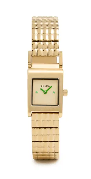 BREDA Revel Square Watch - Gold/champagne