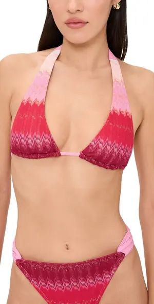 PQ Eleanor Halter Bikini Top - Scarlet