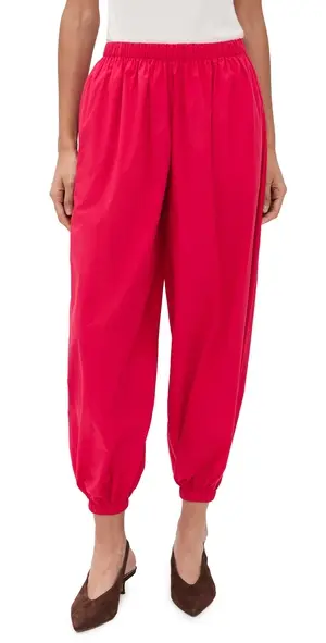 LE BOP Andi Oversized Balloon Pants - Red