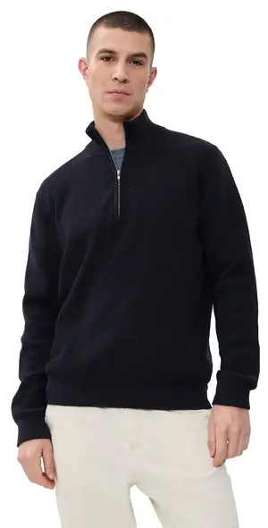Nn07 Danny Half Zip Sweater - Navy Blue
