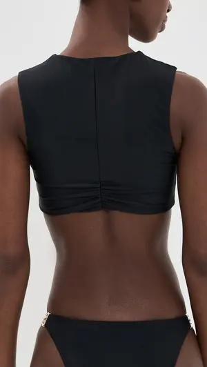Ramy Brook Embellished Oliwia Bikini Top