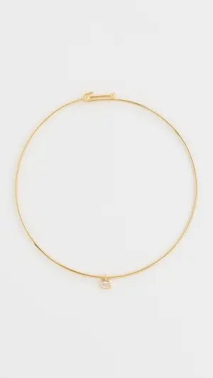 Madewell Emerald Cut Crystal Wire Collar