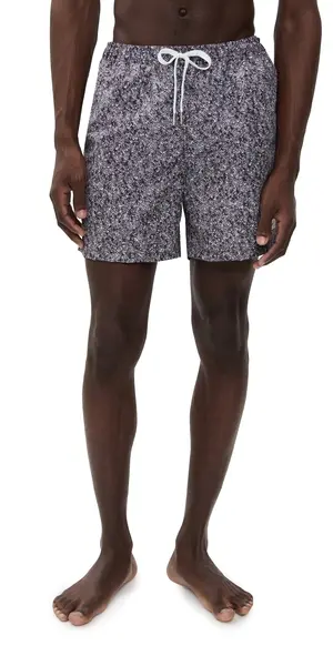 BATHER Swim Trunks - Black Particle