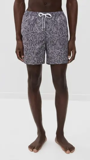 BATHER Swim Trunks - Black Particle