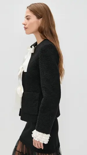 Sea Seraphine Solid Bow Jacket
