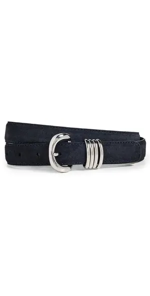 Madewell Metal Keeper Suede Belt - Juniper Berry Suede