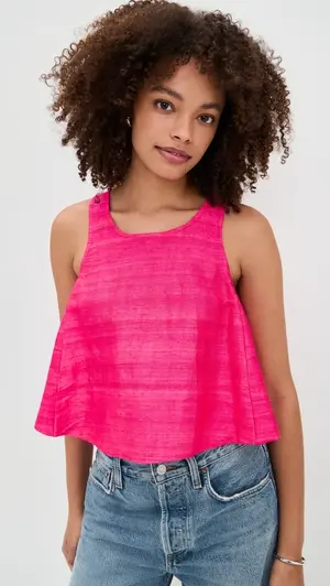CONIGLIO PALM BEACH Silk Sleeveless Tank