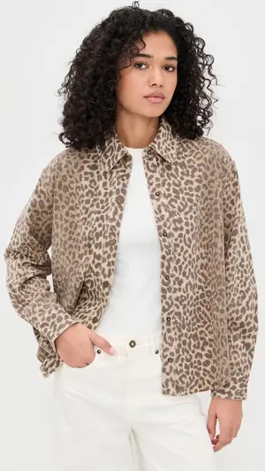 Xirena Gia Leopard Print Shirt