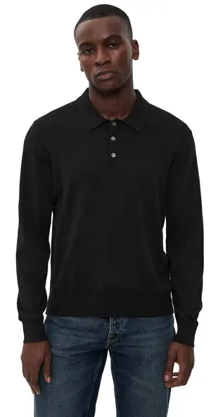 Madewell Cotton Long Sleeve Polo