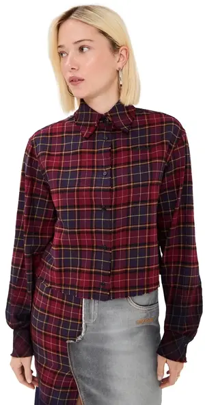 Off-White Check Flannel Arrow Shirt
