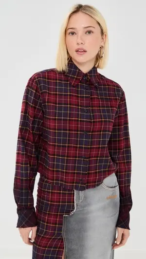 Off-White Check Flannel Arrow Shirt