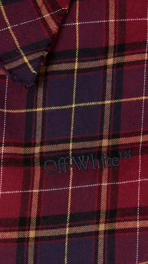 Off-White Check Flannel Arrow Shirt