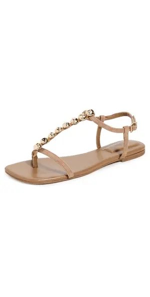 Simkhai Amaya Thong Flat Sandals - Camel