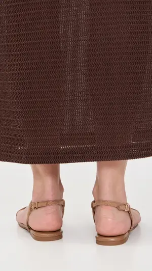 Simkhai Amaya Thong Flat Sandals - Camel