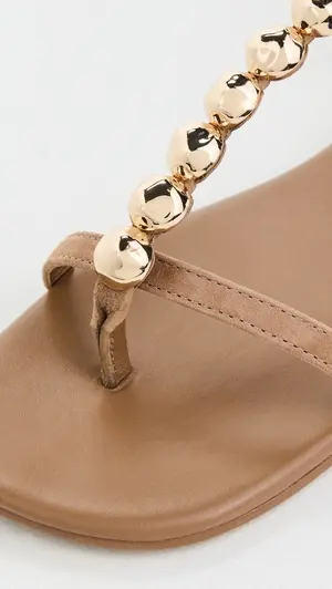 Simkhai Amaya Thong Flat Sandals - Camel