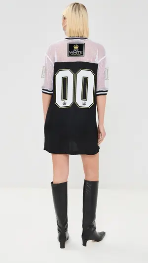 Off-White Vi Sat 00 Bling Football Mini Dress