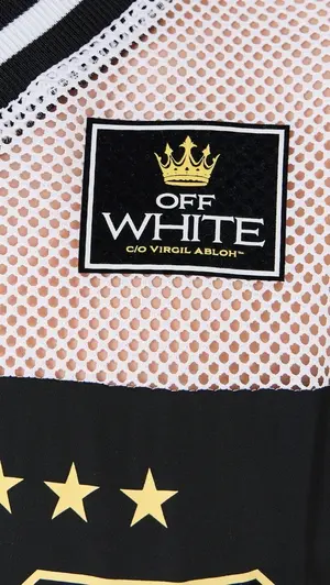 Off-White Vi Sat 00 Bling Football Mini Dress