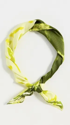 Rag & Bone Kit Silk Bandana - Lime