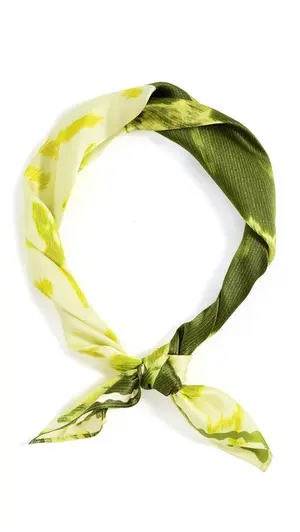 Rag & Bone Kit Silk Bandana - Lime