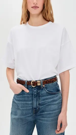 Madewell Inez Leopard Print Belt