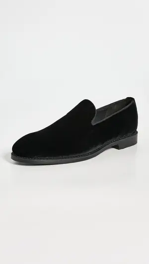 Allen Edmonds Robinson Velvet Loafers - Black Velvet