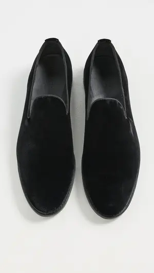 Allen Edmonds Robinson Velvet Loafers - Black Velvet