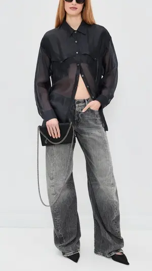 Stella McCartney Falabella Wallet Crossbody Bag - Black