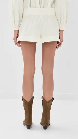 Isabel Marant Cybila Pintuck Pleated Shorts