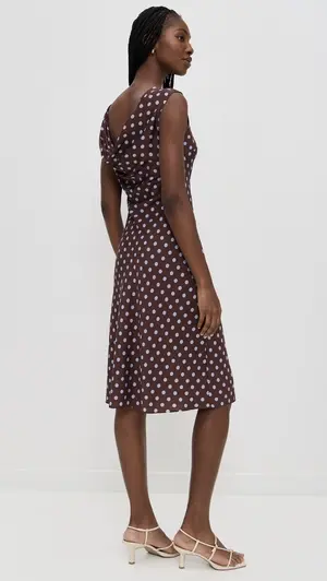 Posse Leo Polka Dot Midi Dress