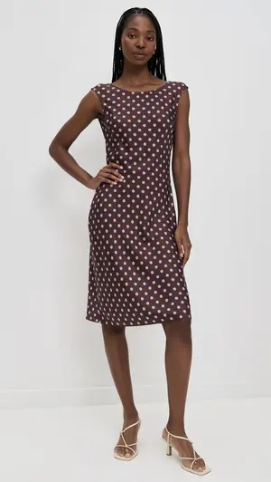 Posse Leo Polka Dot Midi Dress