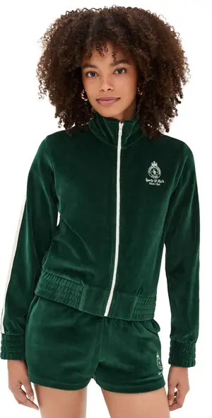 Sporty & Rich Zip Up Performance Tops For Women