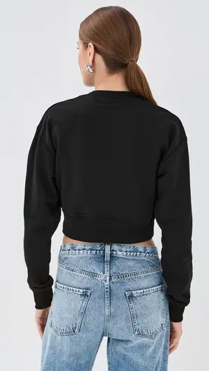Balmain Printed Crew Neck Sweatshirt