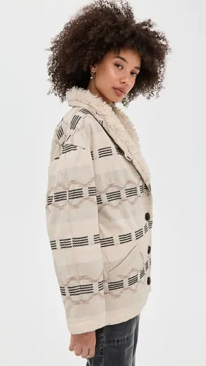 Isabel Marant Qayla Jacquard Coat