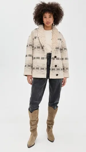 Isabel Marant Qayla Jacquard Coat