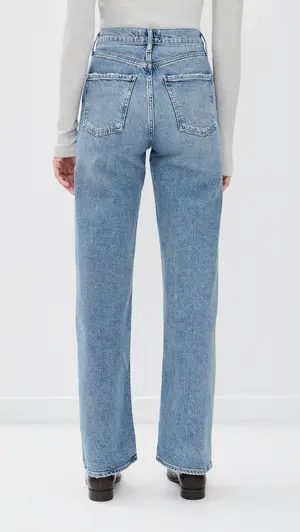 AGOLDE High Rise Wide Leg Ren Jeans